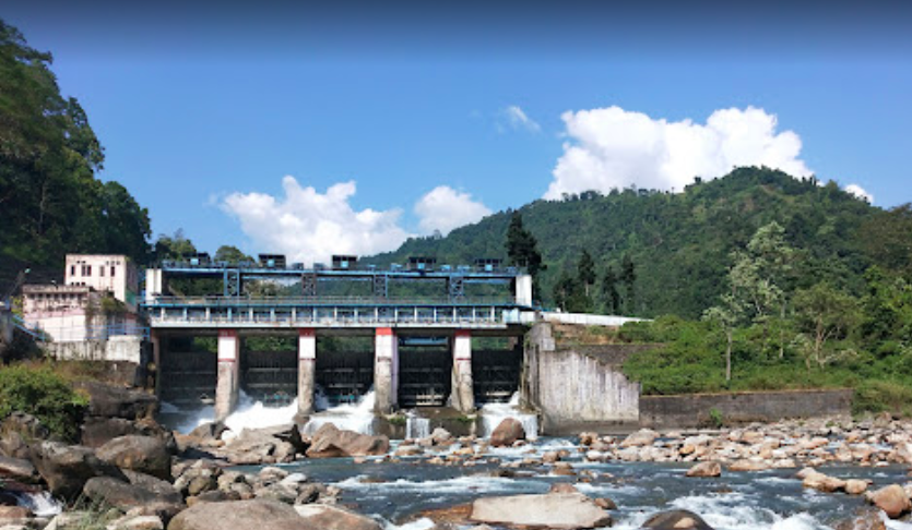 Bindu Dam, Jaldhaka River, Bindu, Gorubathan, Kalimpong District, West ...