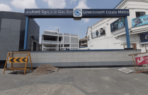 Government Estate Metro Station, Mount Road, Anna Salai, Triplicane ...